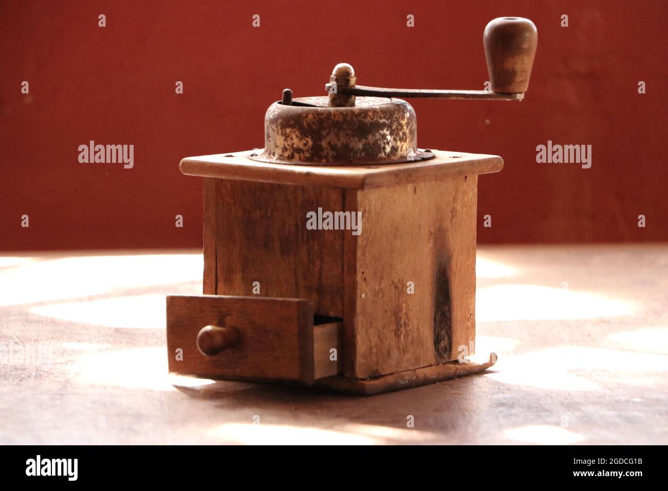 Ancient Coffee Grinder Stock Photo - Alamy