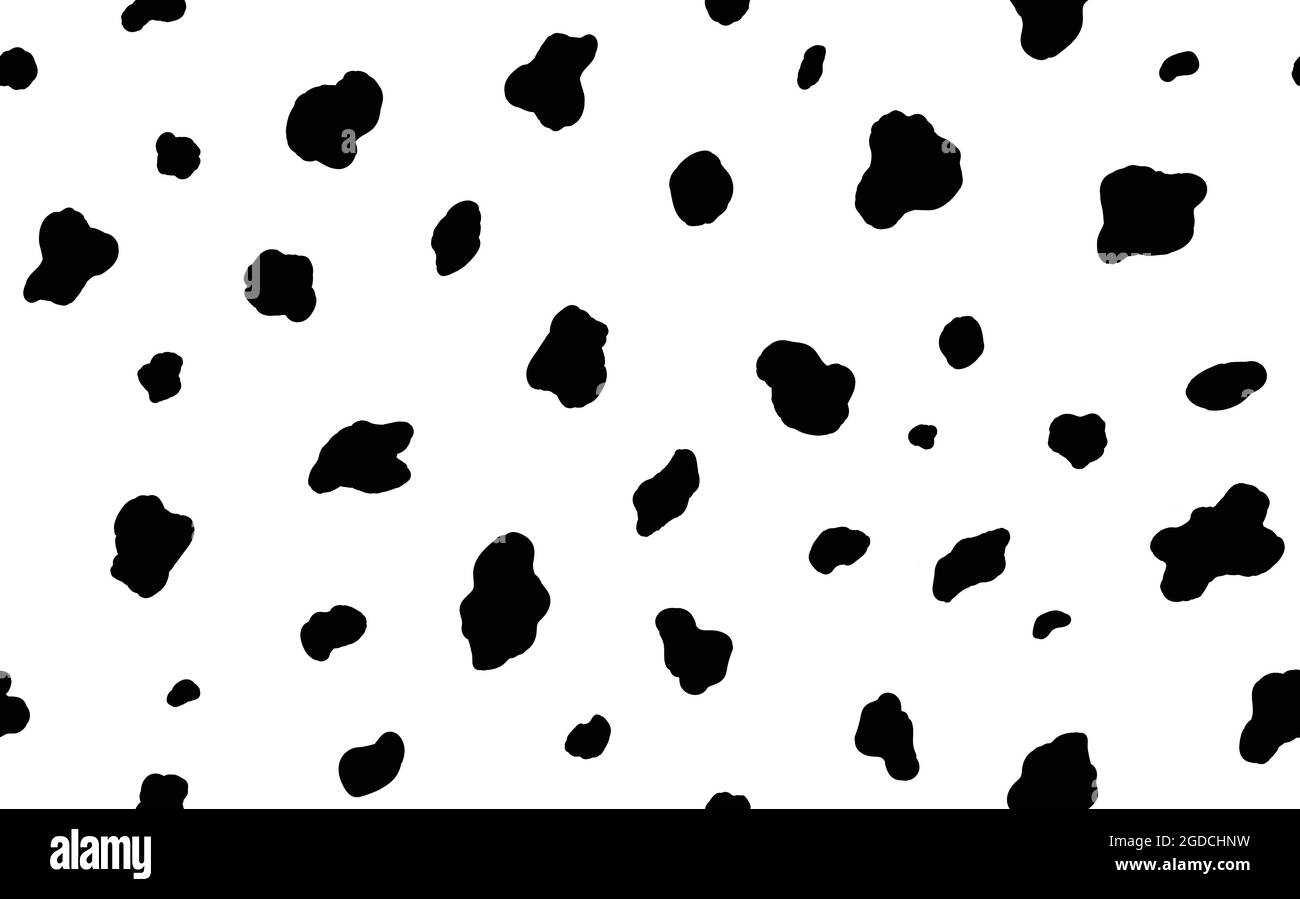 Abstract modern dalmatian fur seamless pattern. Animals trendy ...