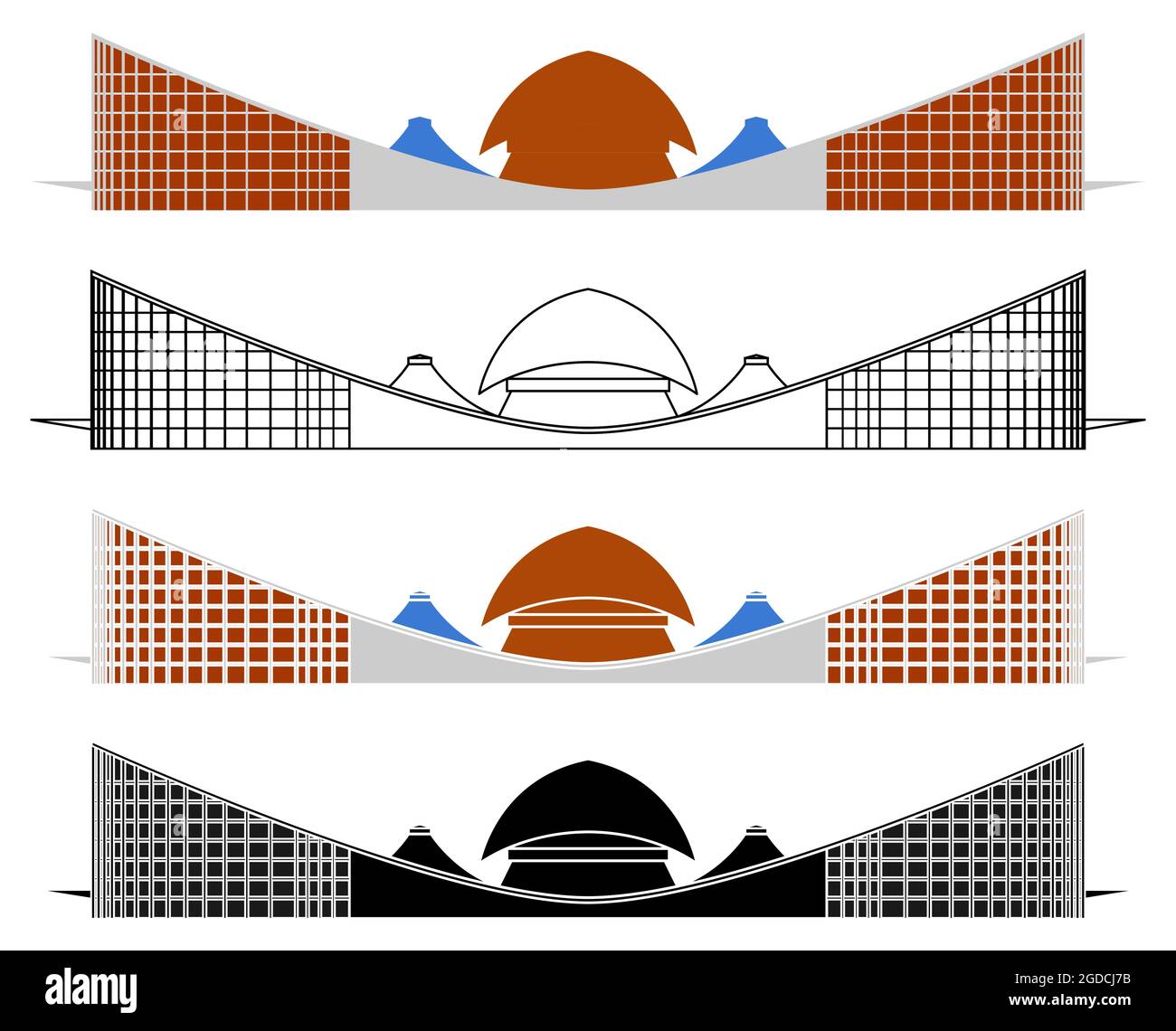 Pavilion view Stock Vector Images - Alamy