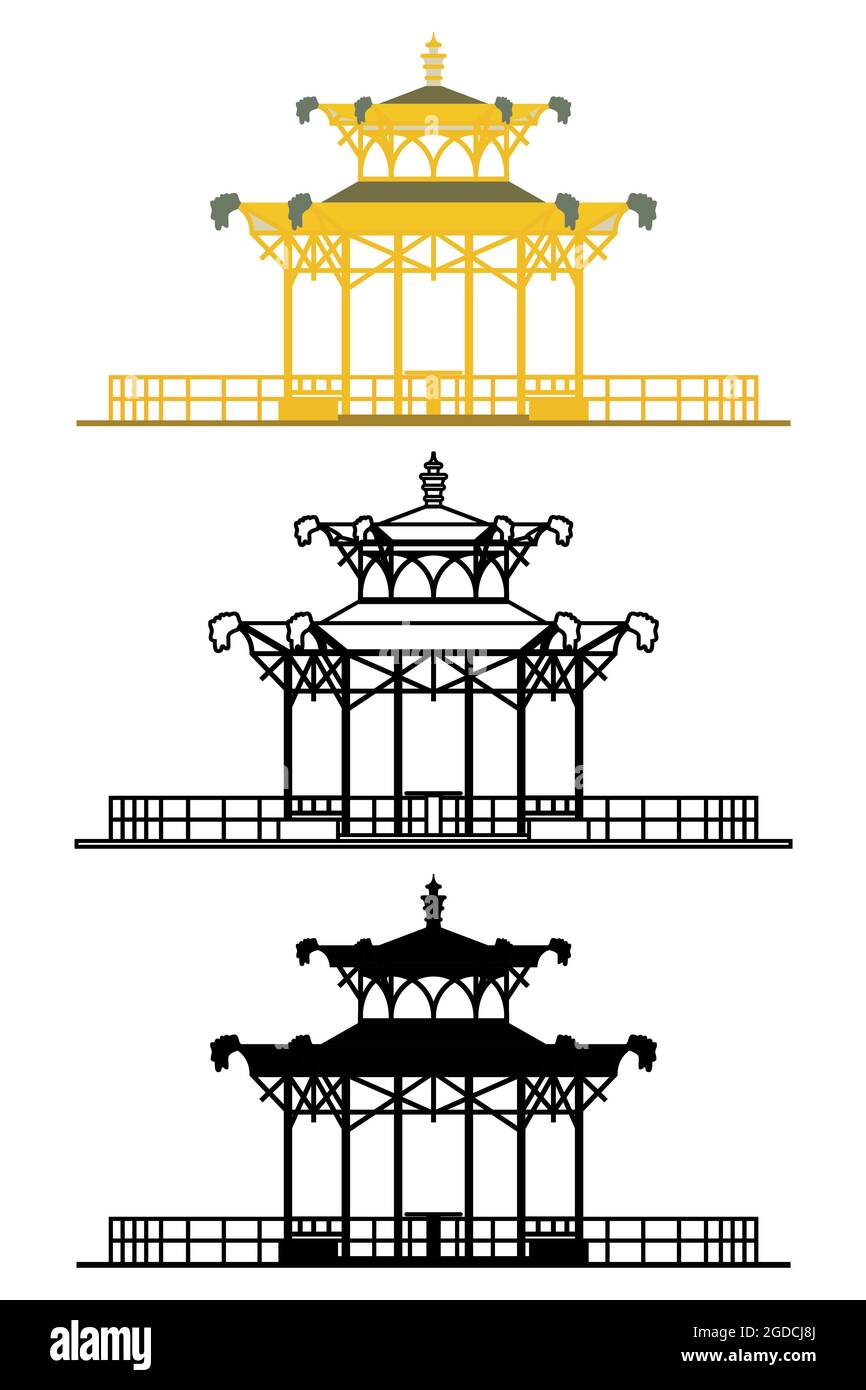 Chinese style architecture in Cut Out Stock Images & Pictures - Alamy