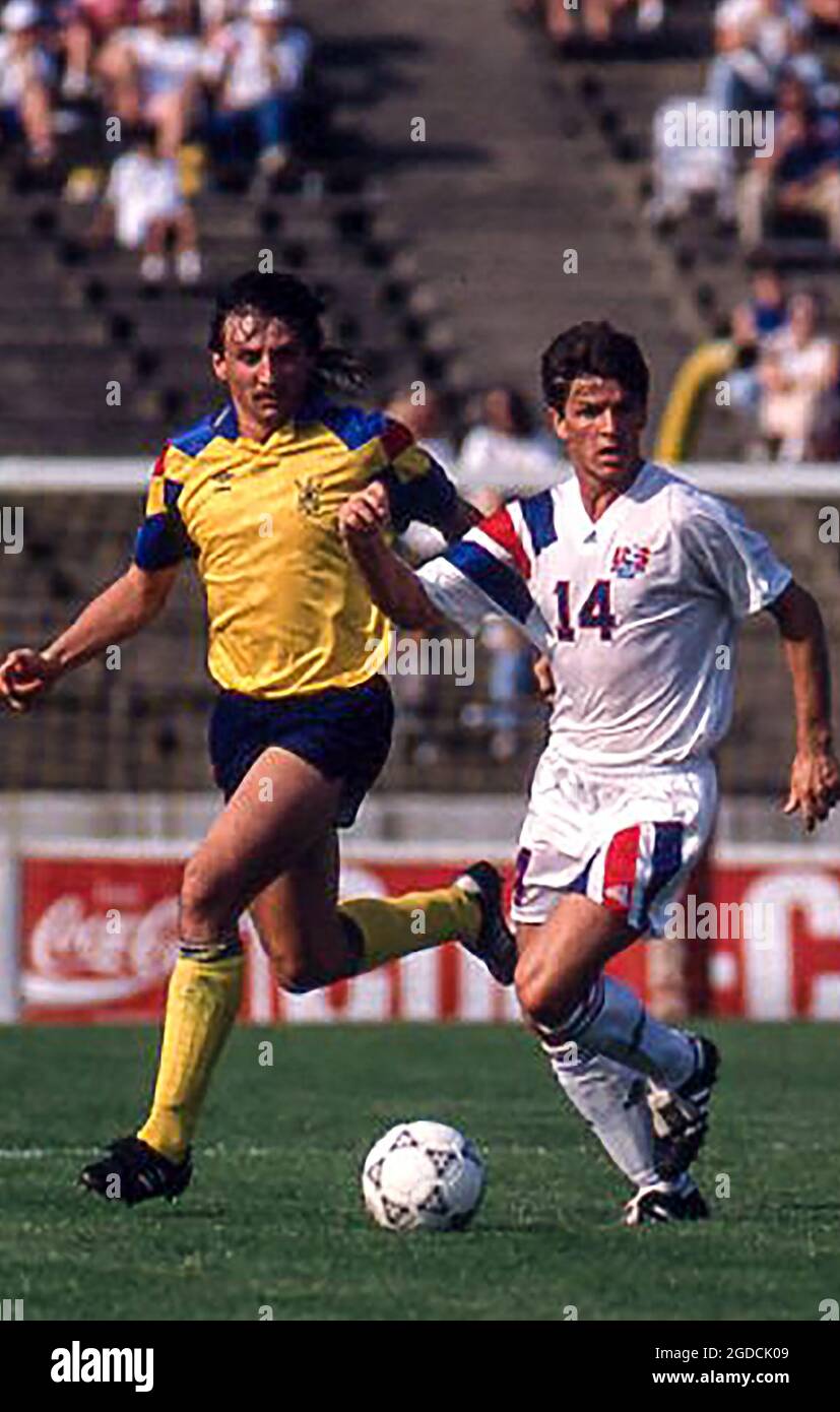 Brian Quinn in action for the USA National team against Ukraine on June ...