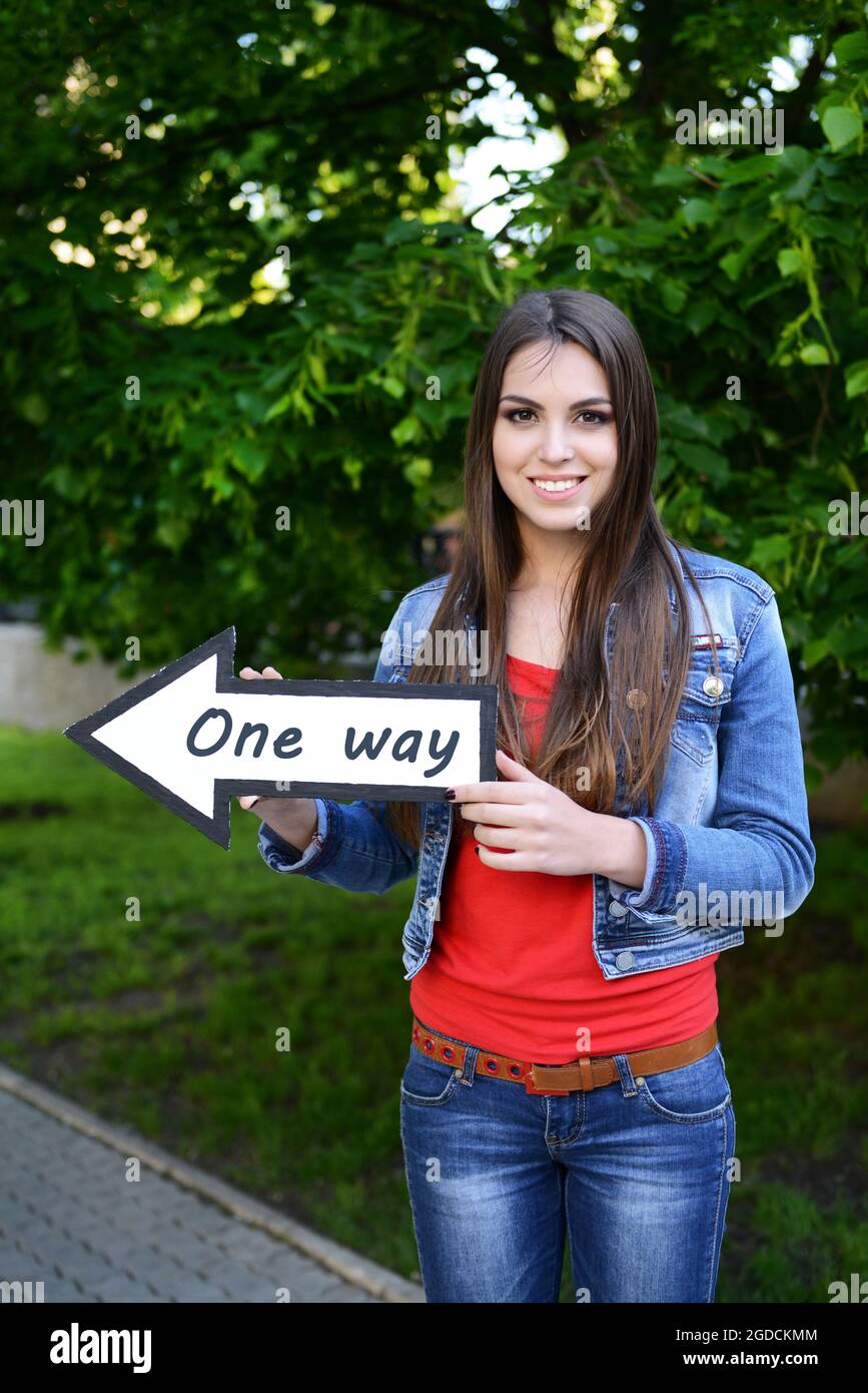 Beautiful girl with pointer outdoors Stock Photo - Alamy