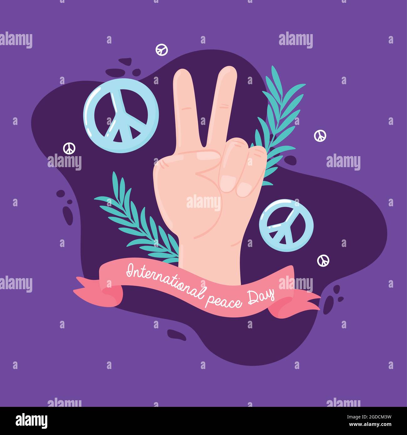 international peace hand sign Stock Vector Image & Art - Alamy