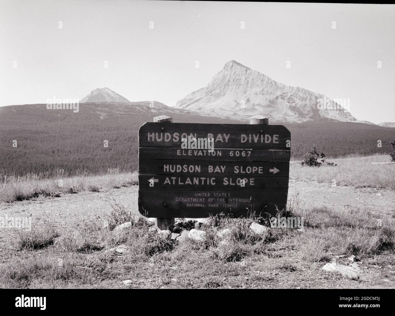 Department of Interior Sign, Hudson Bay Divide, Montana Stock Photo - Alamy