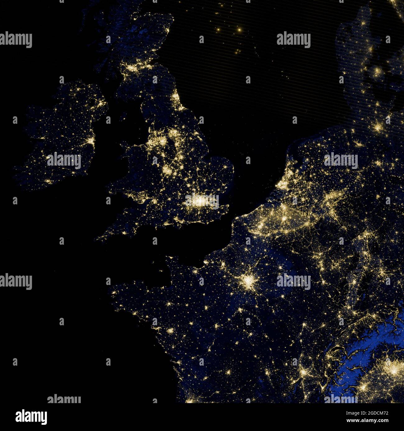 Northern europe and the British Isles - the planet earth as seen from ...
