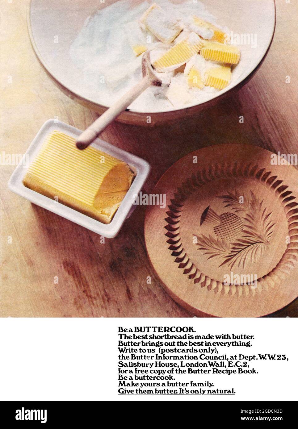 Butter advert hi-res stock photography and images - Alamy