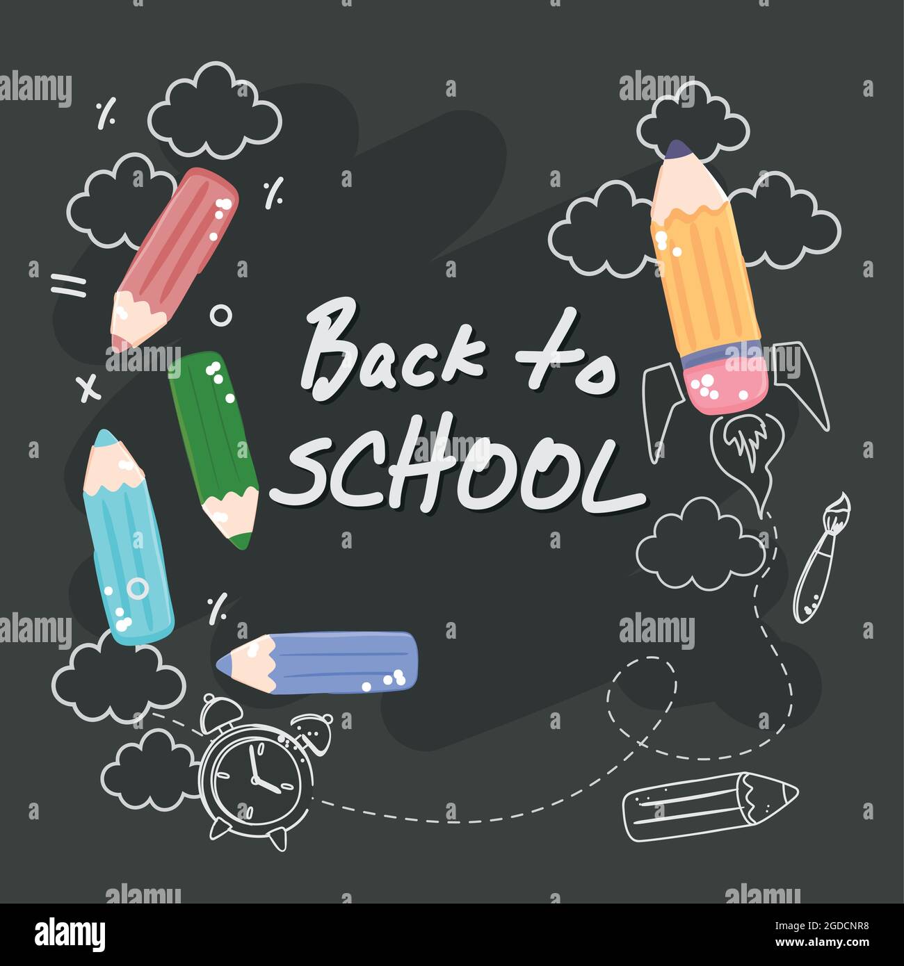 back to school text Stock Vector Image & Art - Alamy