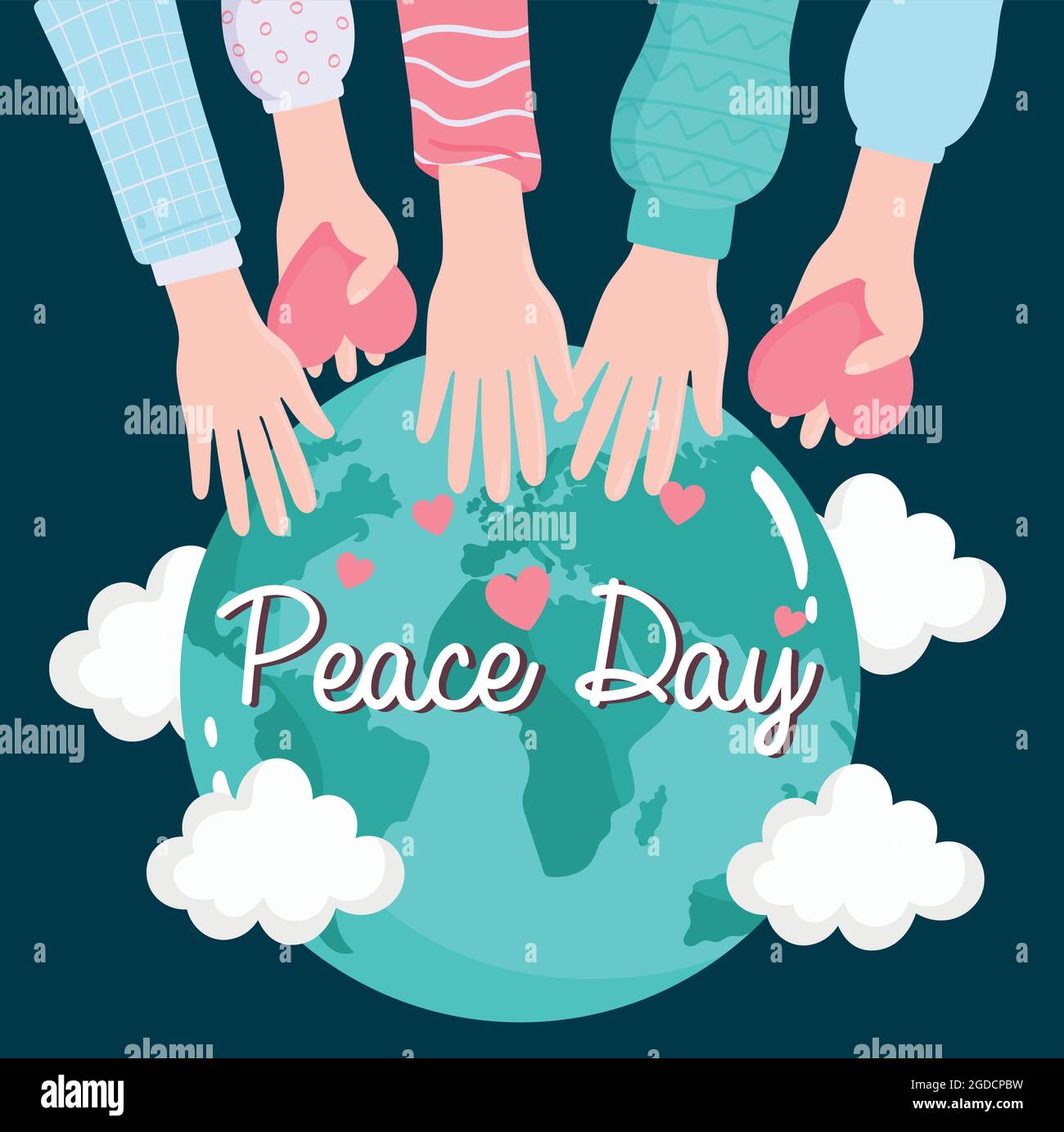 world peace hands and love Stock Vector Image & Art - Alamy