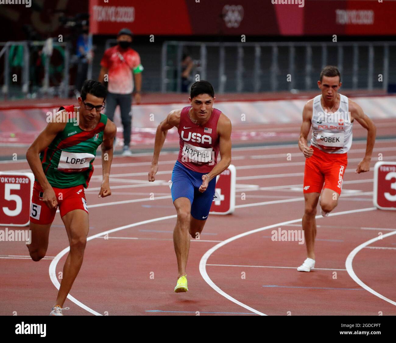 Tokyo, Kanto, Japan. 1st Aug, 2021. Bryce Hoppel (USA) competes in the ...