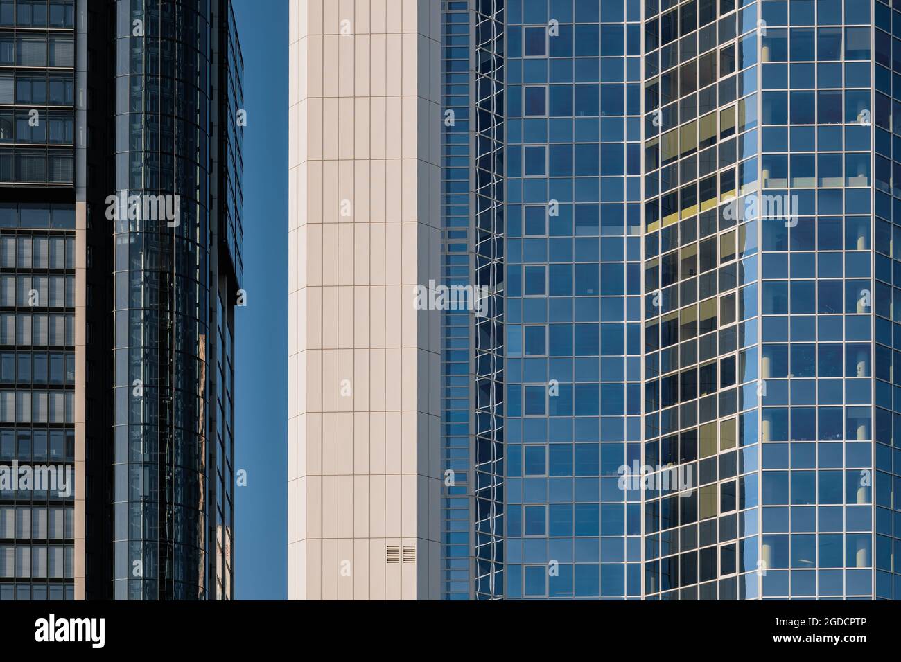 Exterior architectural detail modern facade of High-rise office ...