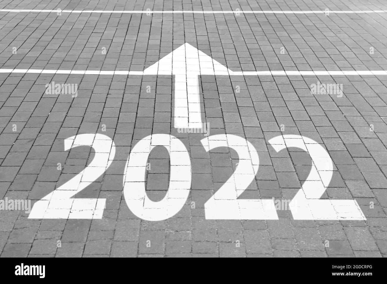 Way to 2022 year. Concept of new years goals Stock Photo - Alamy