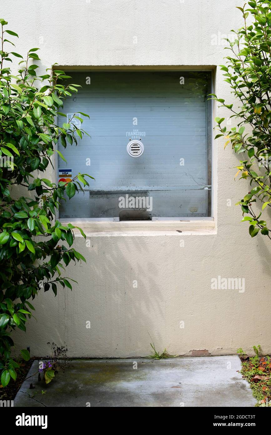 Closed ticket window on the campus of the University of San Francisco ...