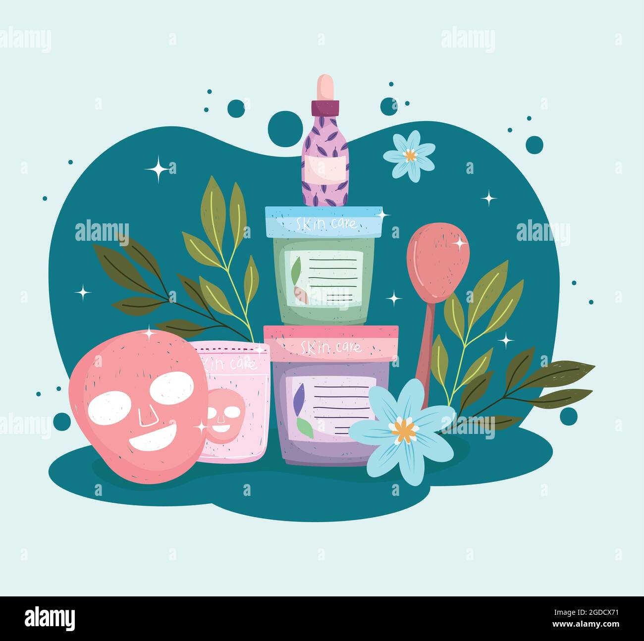 cosmetic products for skin care Stock Vector Image & Art - Alamy