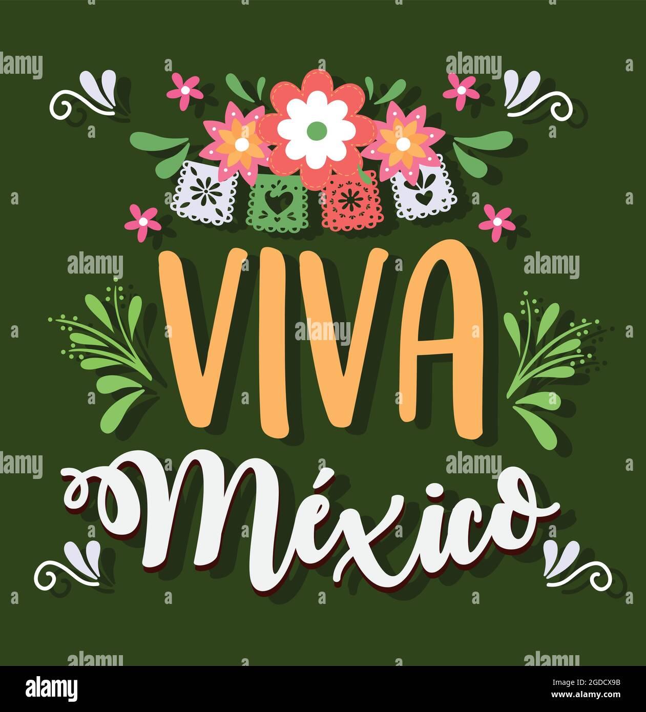 viva mexico greeting card Stock Vector Image & Art - Alamy