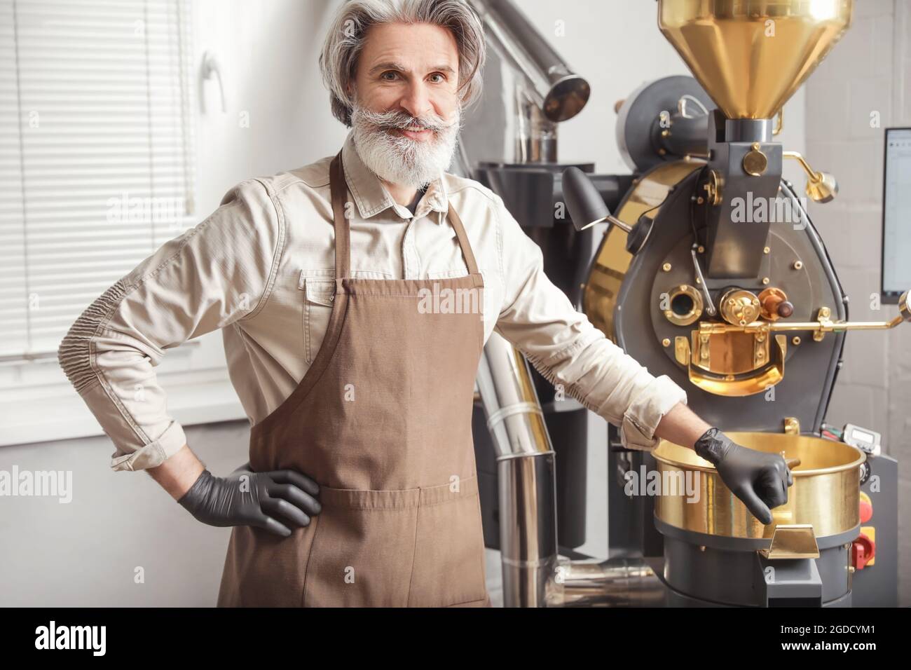 Hot coffee near man using hi-res stock photography and images - Alamy