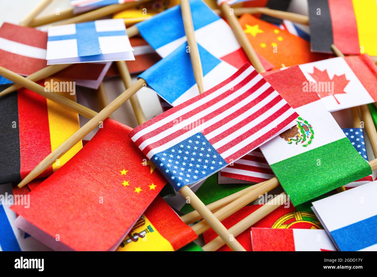 Many flags of different countries as background Stock Photo - Alamy