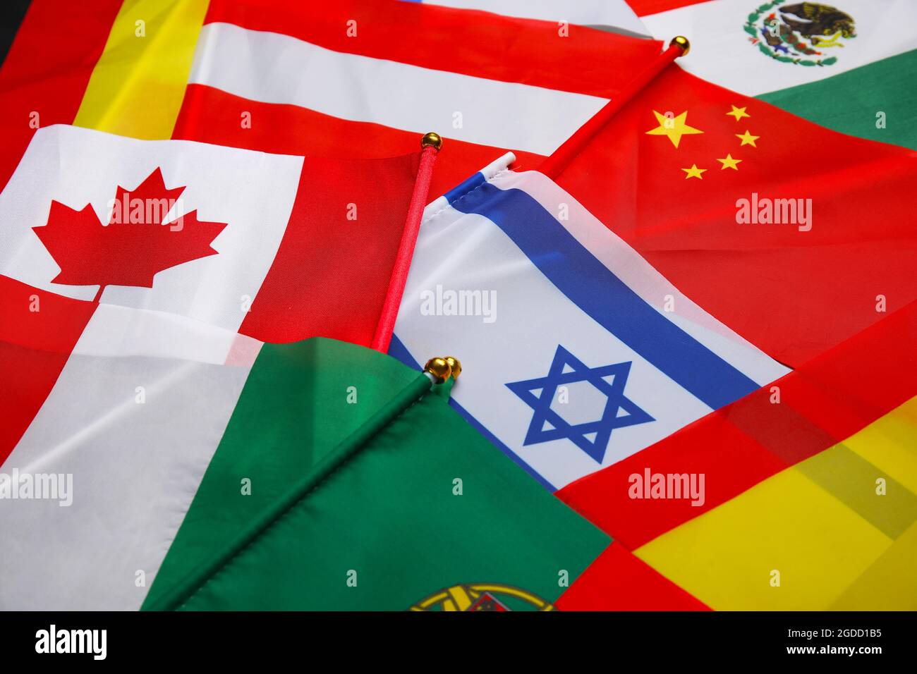 Flags of different countries as background Stock Photo - Alamy