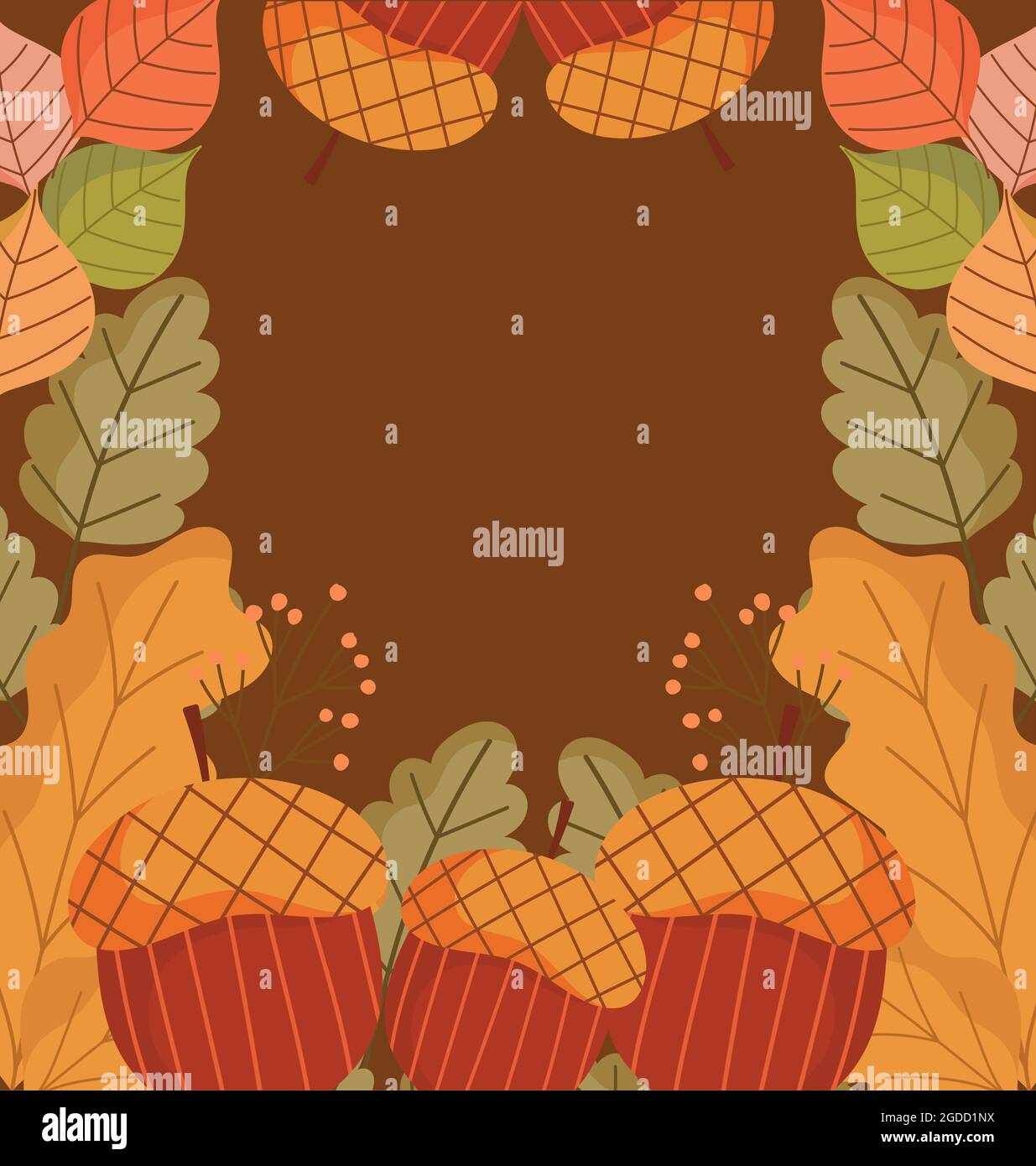 autumn border decoration Stock Vector Image & Art - Alamy