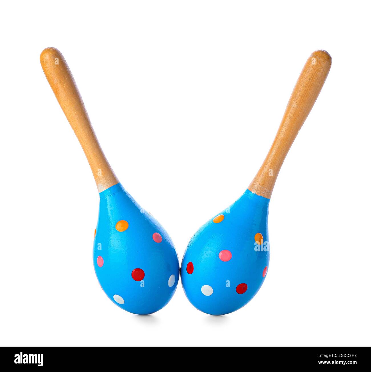 Mexican maracas on white background Stock Photo - Alamy