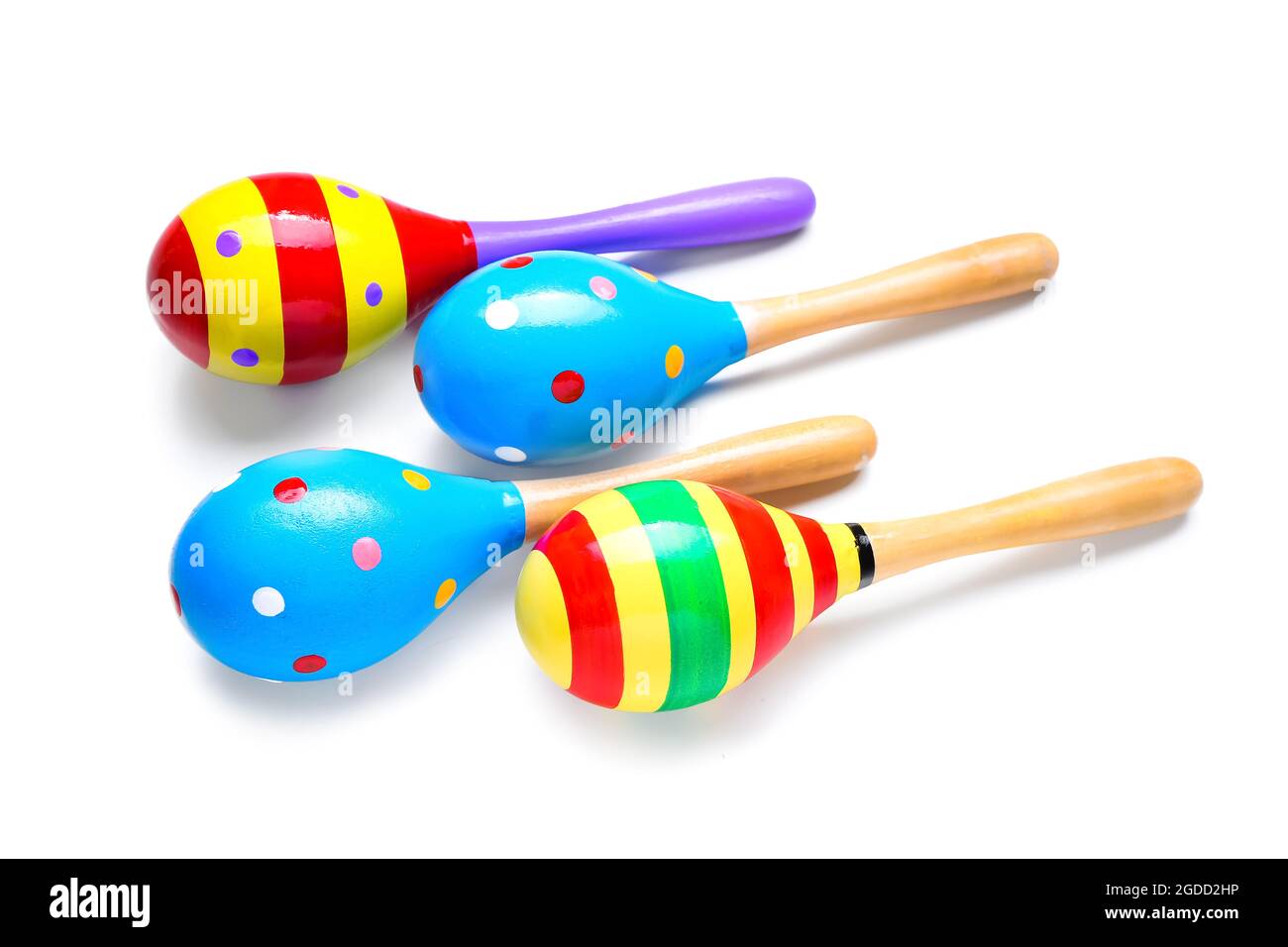 Mexican maracas on white background Stock Photo - Alamy