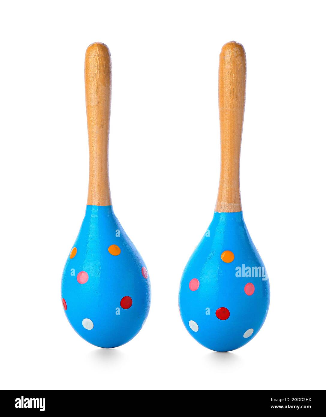 Mexican maracas on white background Stock Photo - Alamy