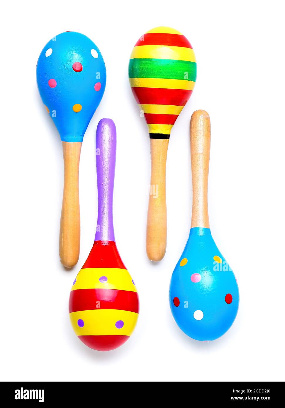 Mexican maracas on white background Stock Photo - Alamy