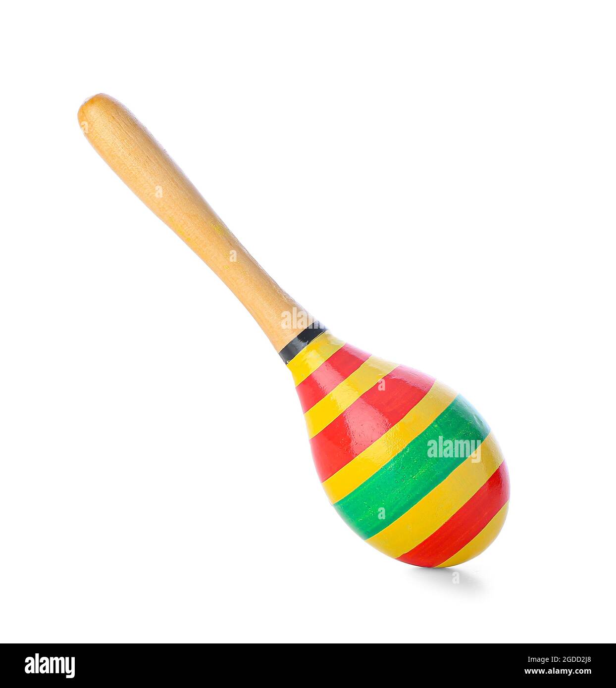 Mexican maraca on white background Stock Photo - Alamy
