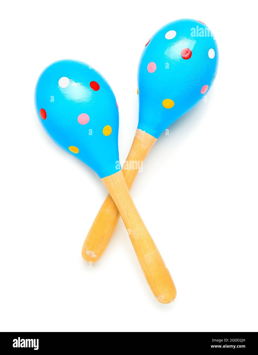Mexican maracas on white background Stock Photo - Alamy