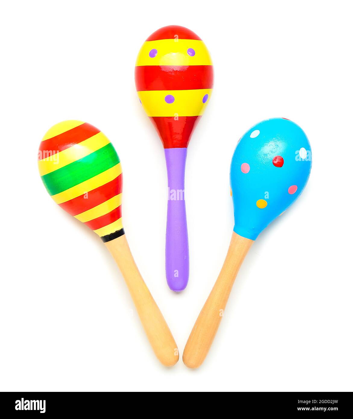 Mexican maracas on white background Stock Photo - Alamy