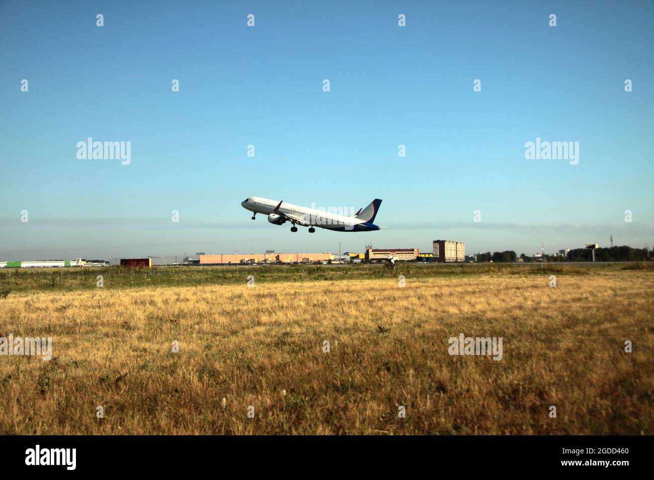 Plane Runway Side View