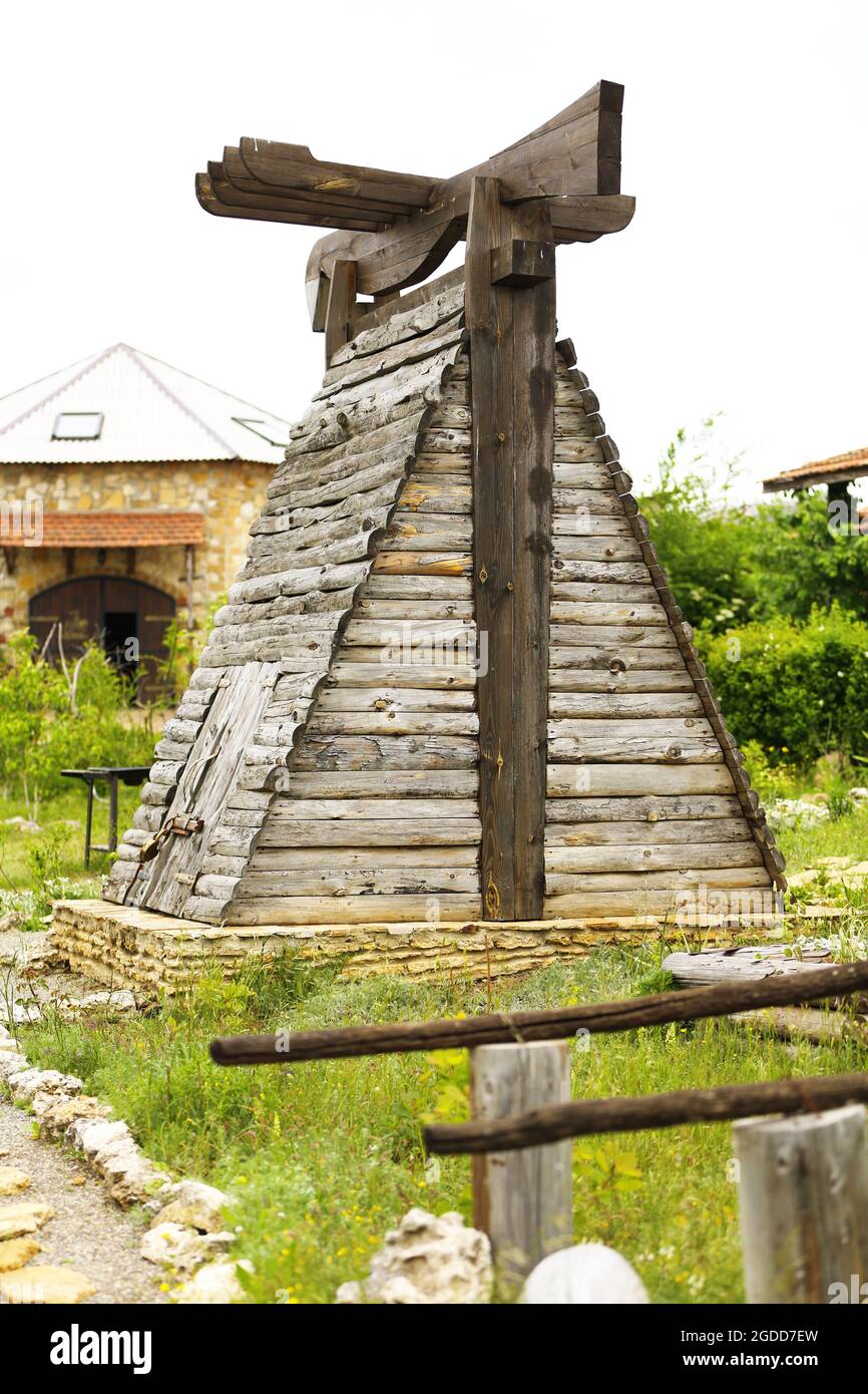 Old retro wooden shack Stock Photo - Alamy