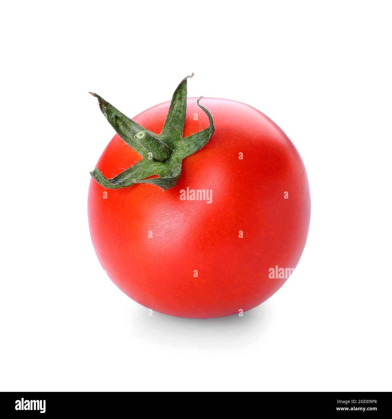 Fresh ripe tomato on white background Stock Photo - Alamy