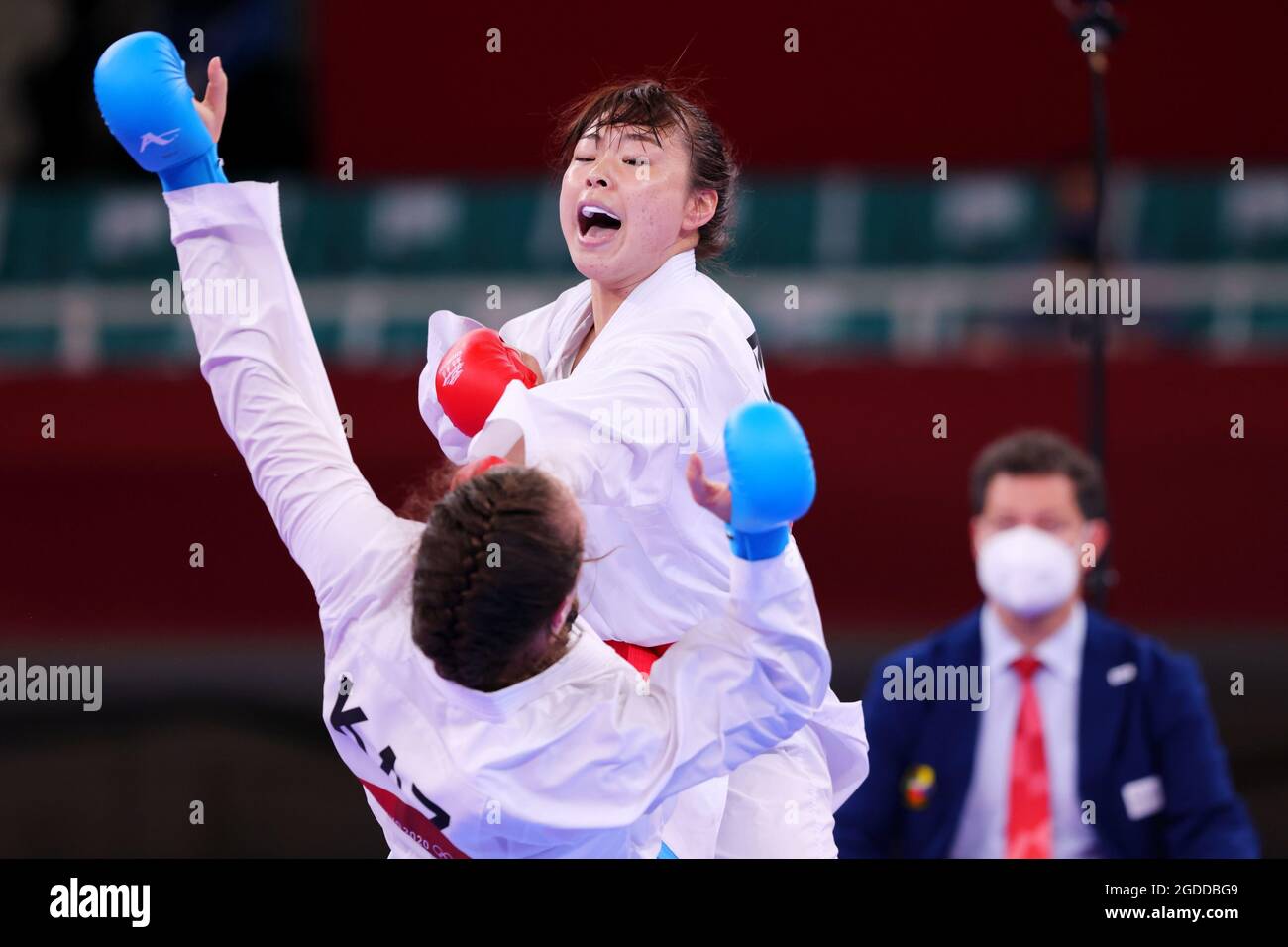 Tokyo, Japan. 7th Aug, 2021. Ayumi Uekusa (JPN) Karate : Women's Kumite ...