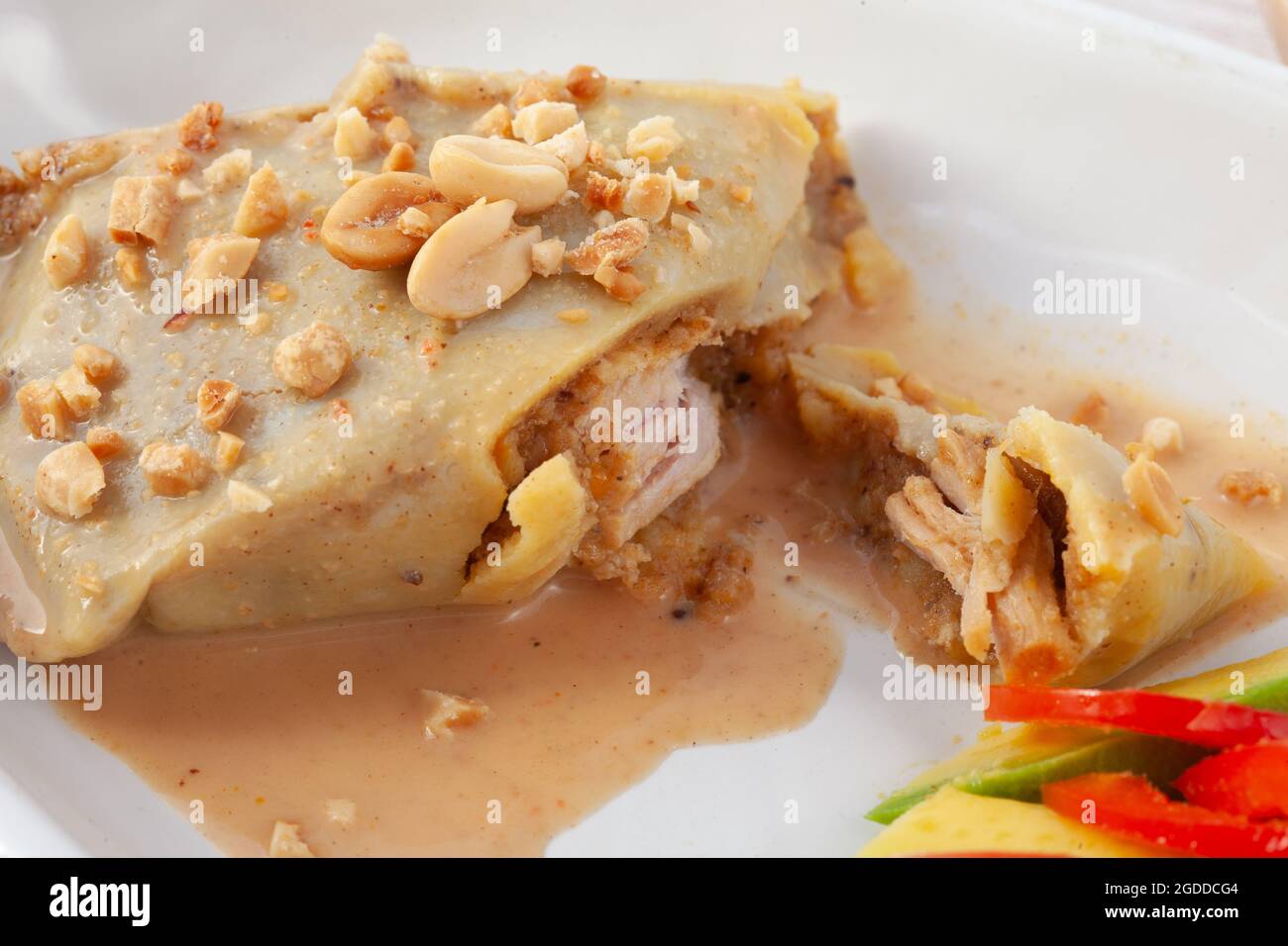Traditional dish from the city of Popayan in Colombia called tamales de ...