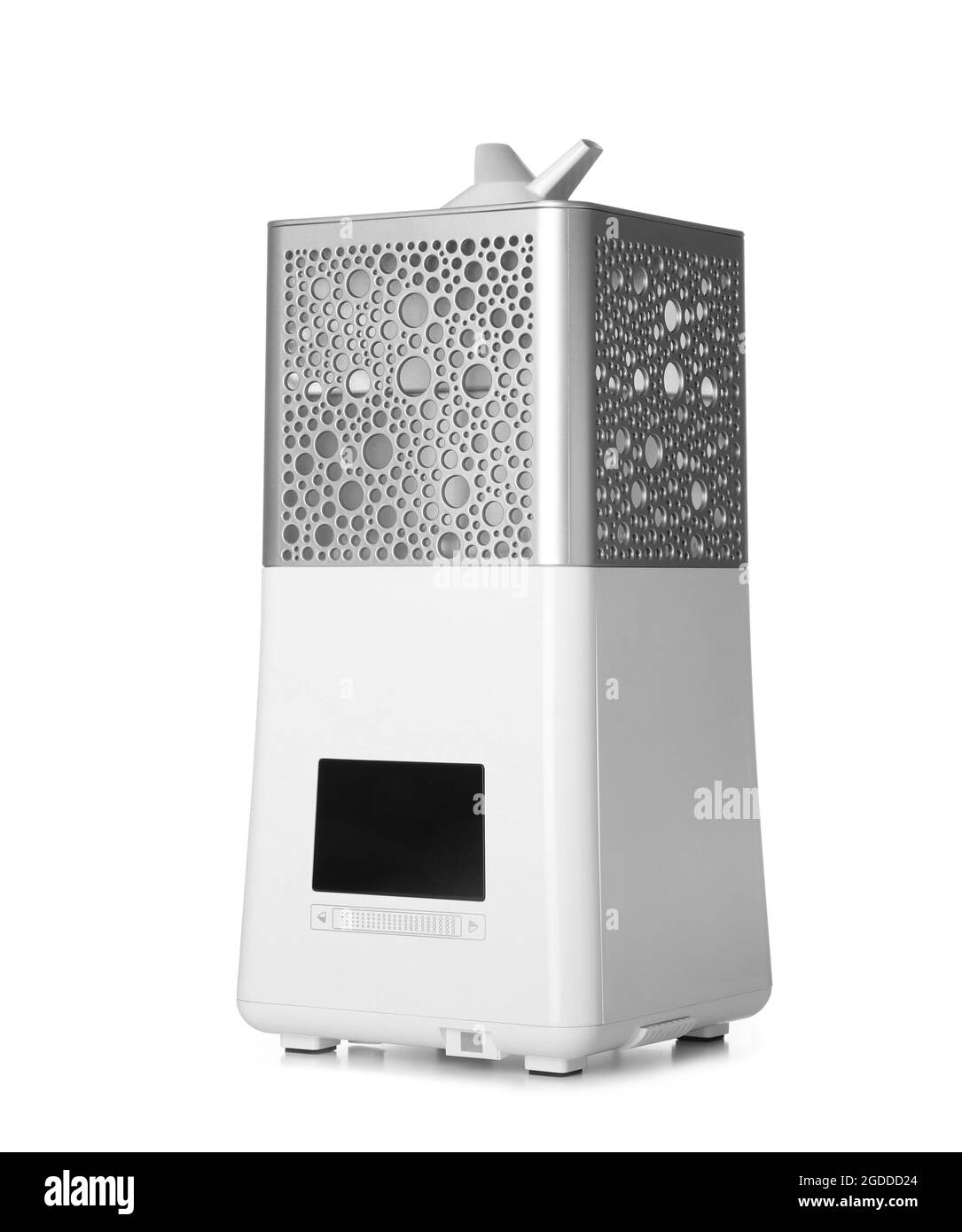 Modern humidifier on white background Stock Photo - Alamy