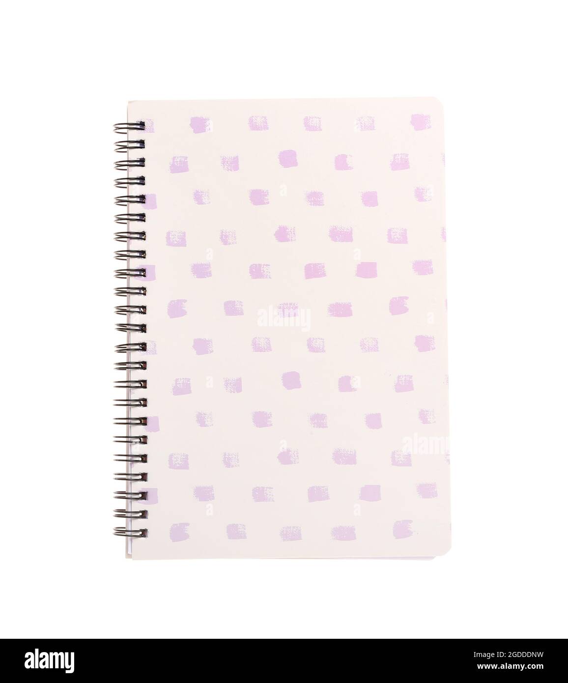 Stylish notebook on white background Stock Photo - Alamy