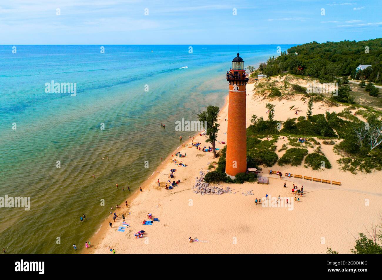 Little Sable Point Lighthouse On Lake Michigan In Mears Michigan Stock