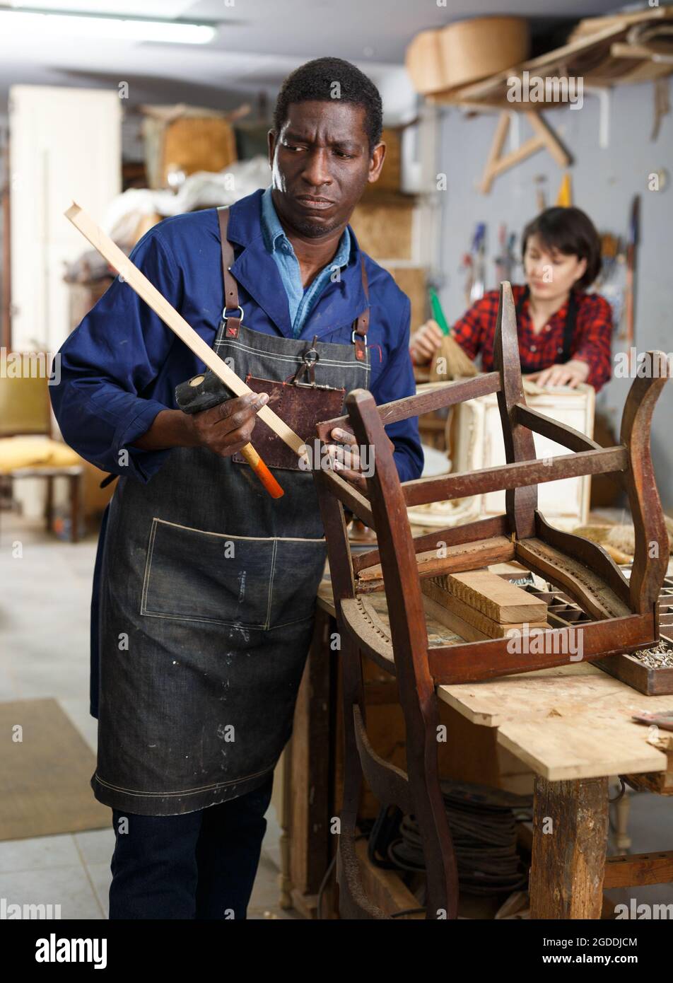 Restoring chair hi-res stock photography and images - Alamy