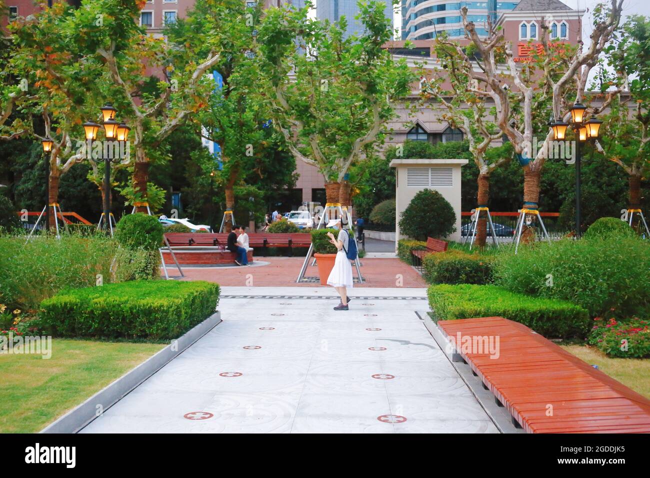 SHANGHAI, CHINA - AUGUST 12, 2021 - The Square of Xujiahui Catholic ...