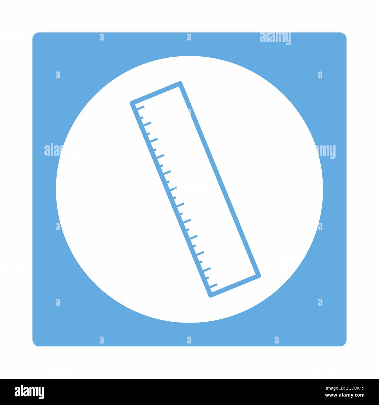 Icon Vector of Ruler - White Moon Style - simple illustration. Editable ...