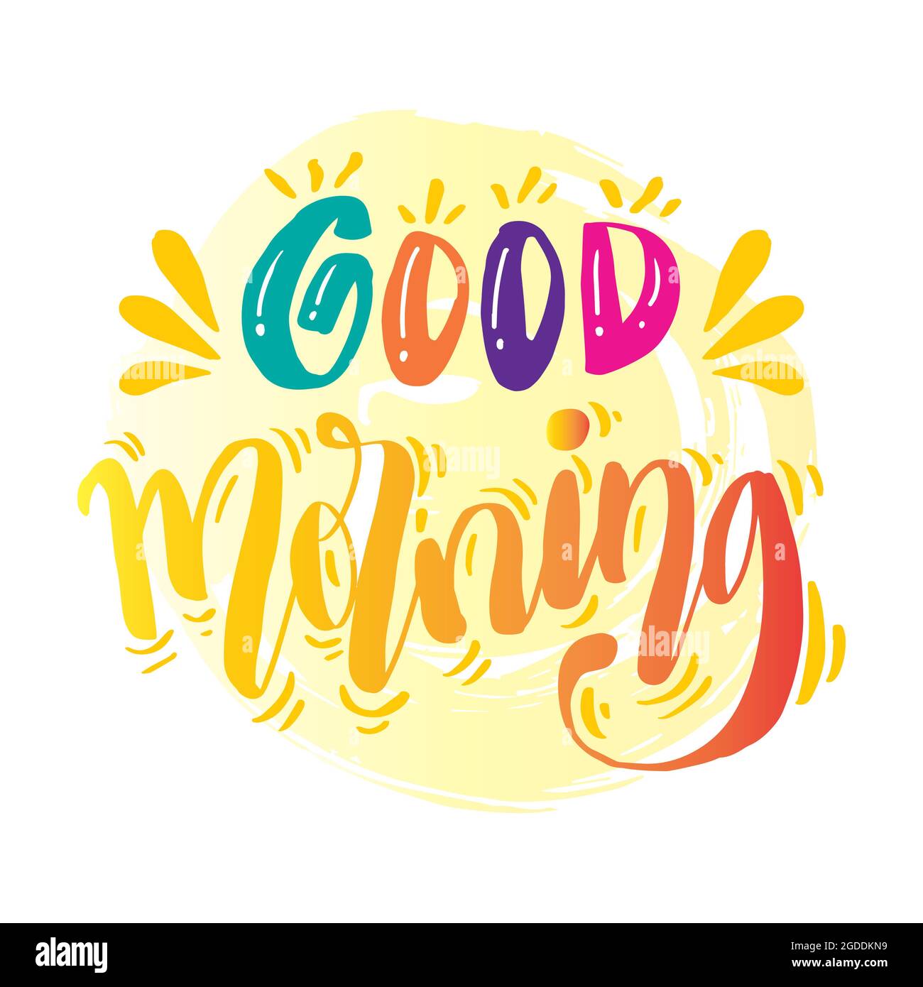 Good morning Cut Out Stock Images & Pictures - Alamy