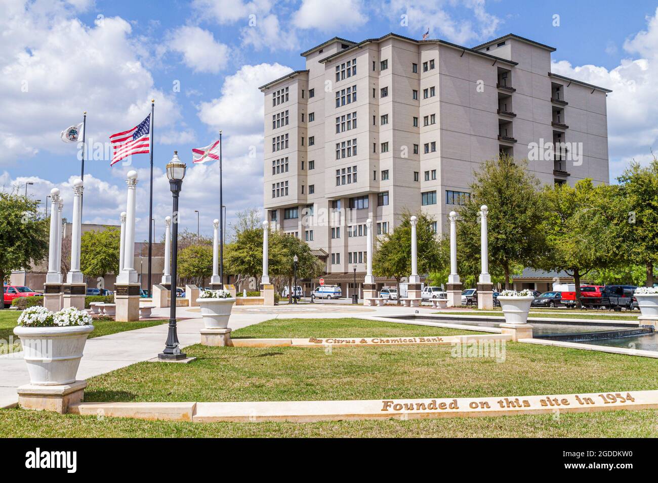 Florida Bartow Polk County Courthouse park Stock Photo - Alamy