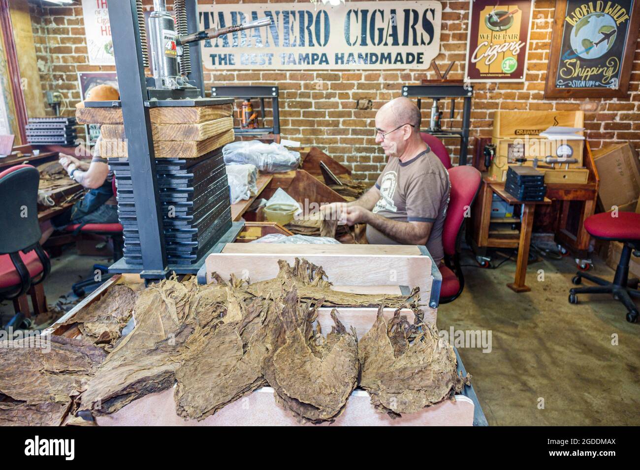 Florida Tampa Ybor City 7th Avenue Tabanero Cigars inside interior ...