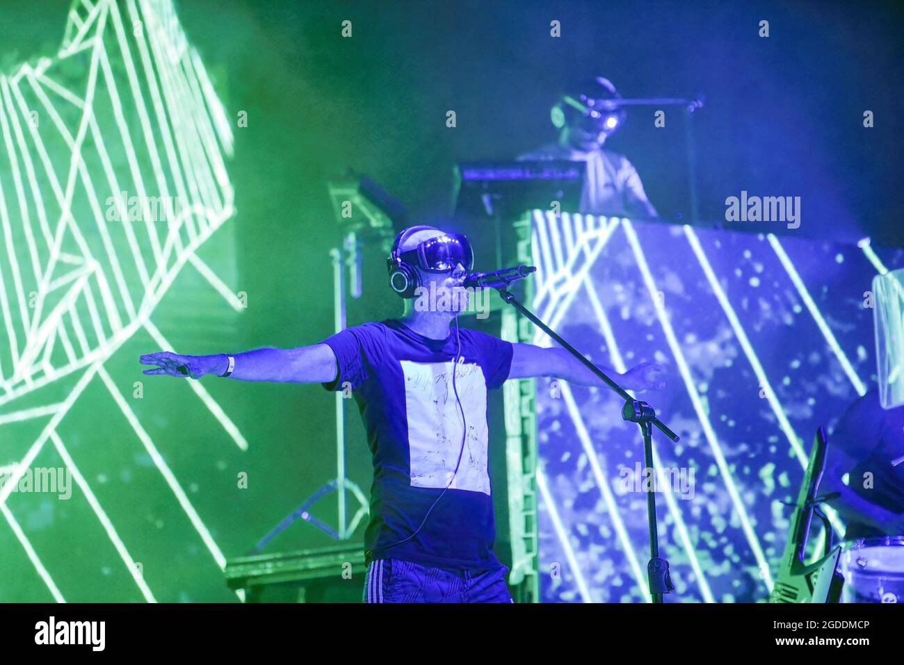 Guille Milkyway the singer of La Casa Azul music group performs during ...