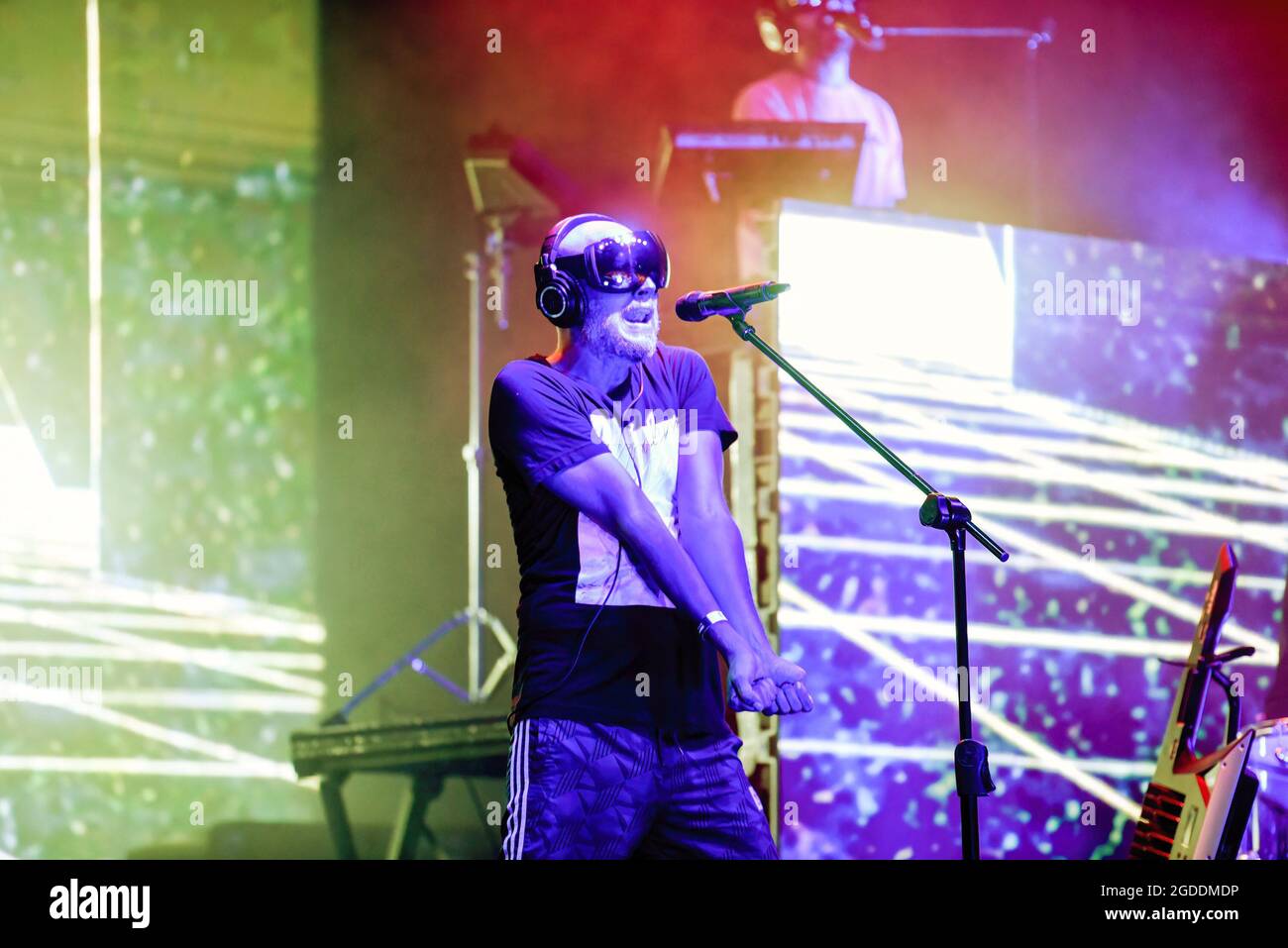 Guille Milkyway the singer of La Casa Azul music group performs during ...