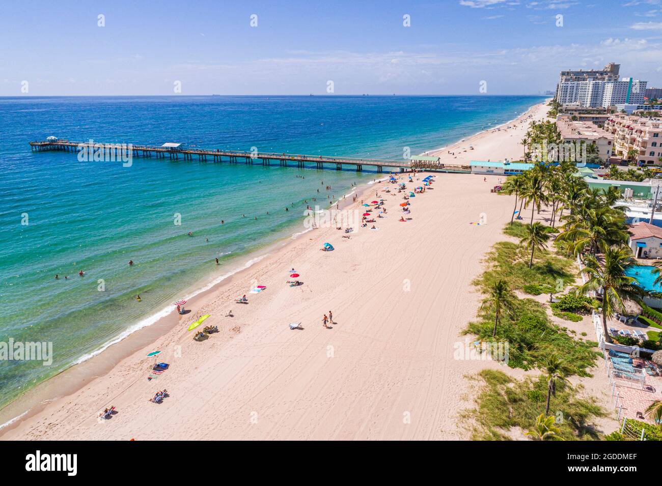 Florida lauderdale by the sea anglins fishing pier hi-res stock ...