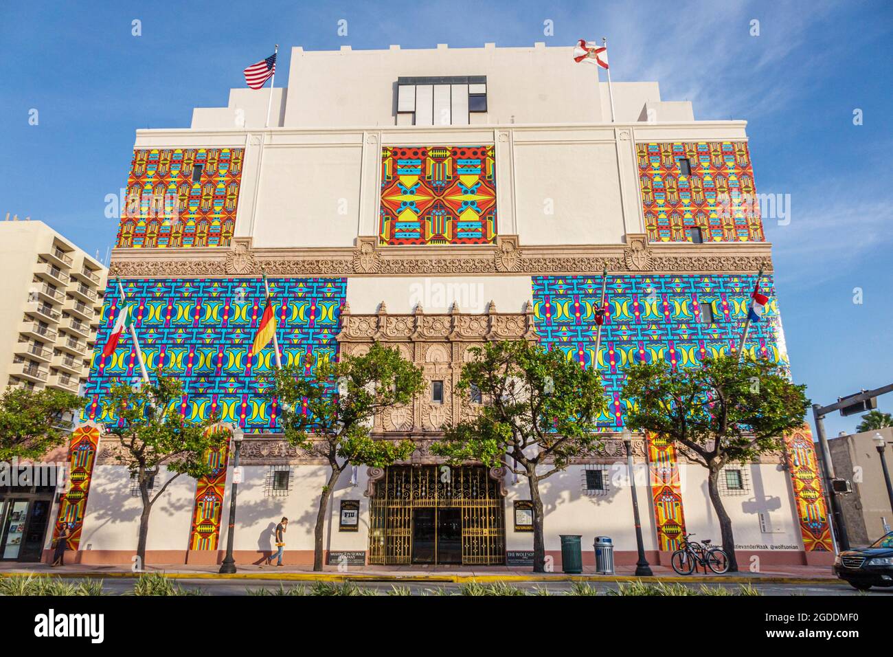 Miami Beach Florida,Wolfsonian-FIU museum,art design exterior outside ...