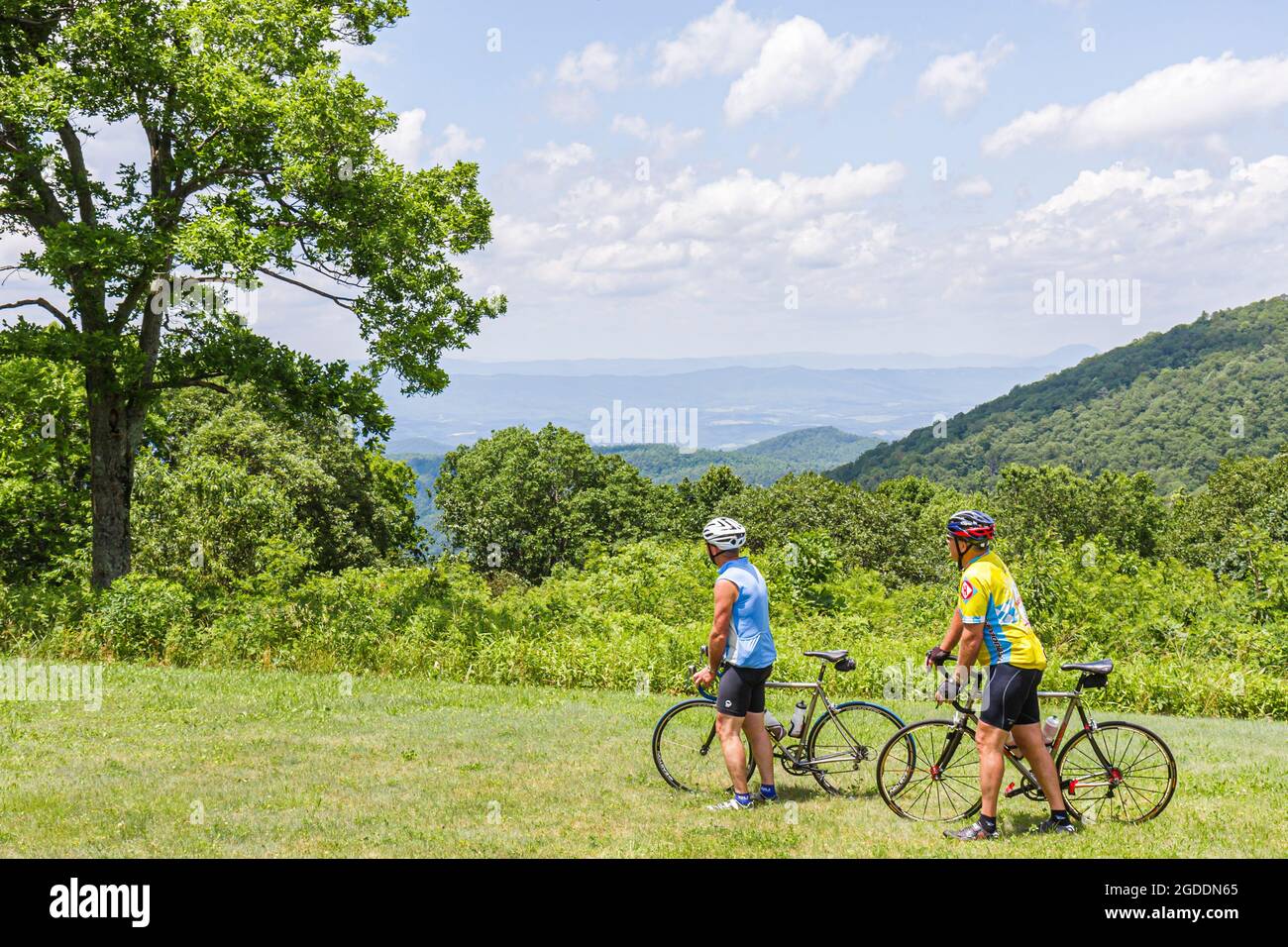 Virginia Appalachian Mountains Blue Ridge Parkway Sunset Field Overlook ...