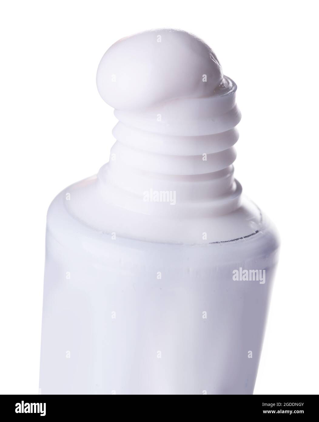 Toothpaste squeezed from tube, close-up, isolated on white Stock Photo ...