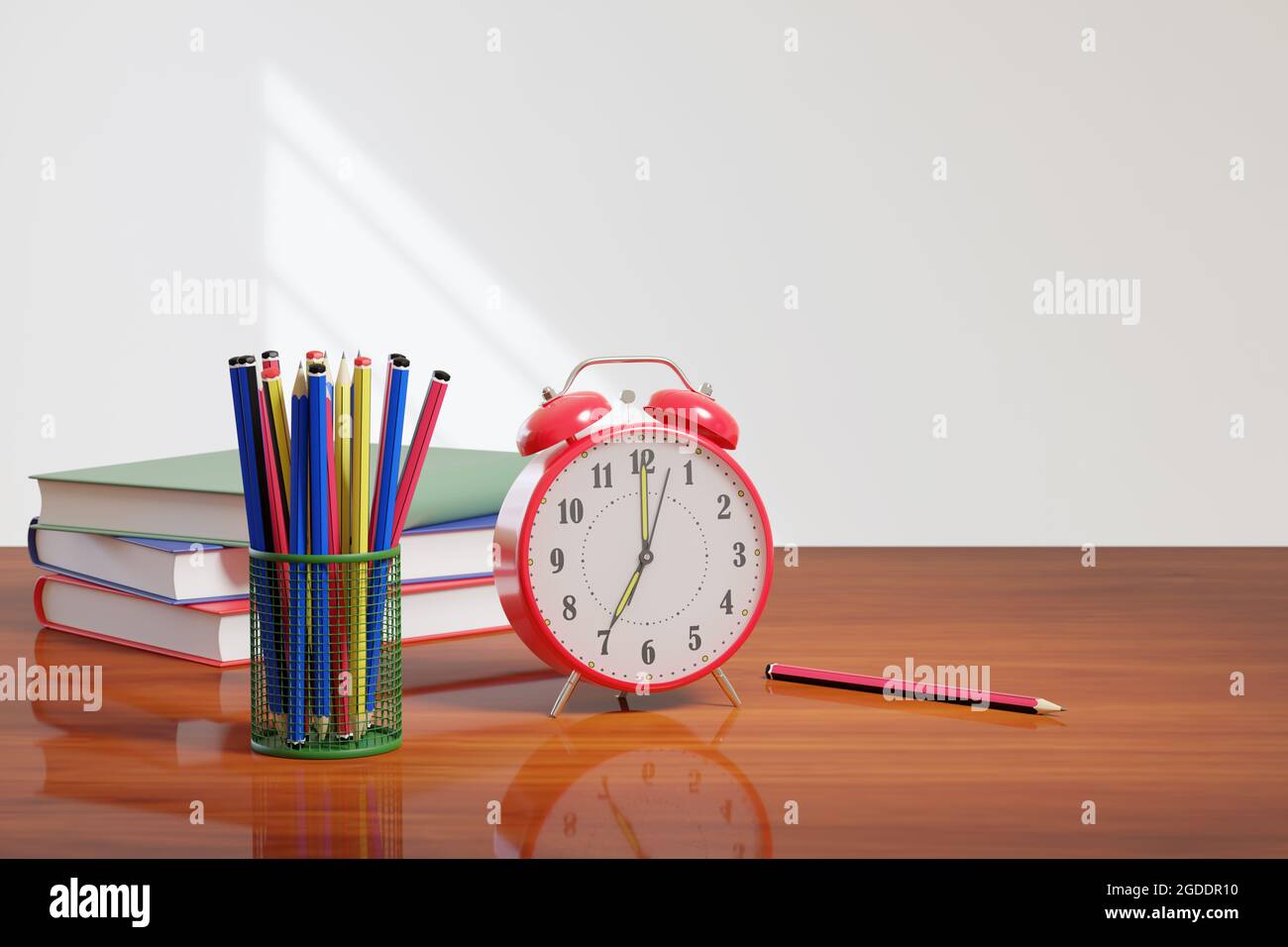 Clock and pencil hi-res stock photography and images - Alamy